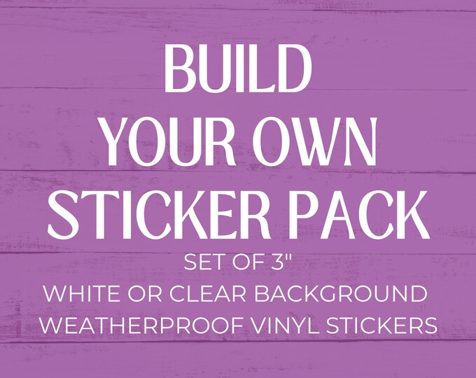 Create Your Own Sticker Pack - Etsy