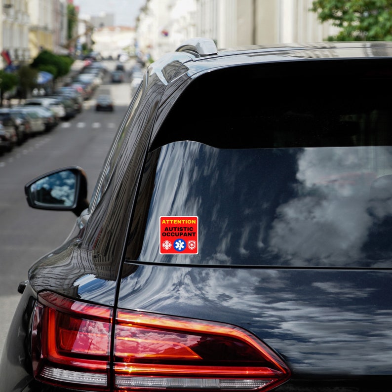 Autistic Occupant Autism Safety Sticker Emergency Decal - Etsy