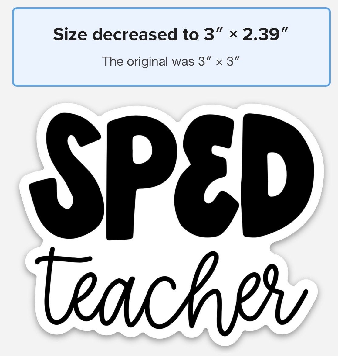 SPED Teacher Stickers, Paraprofessional Decal, Speech Language ...
