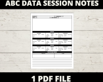 Rbt Data Sheet Notebook - Etsy