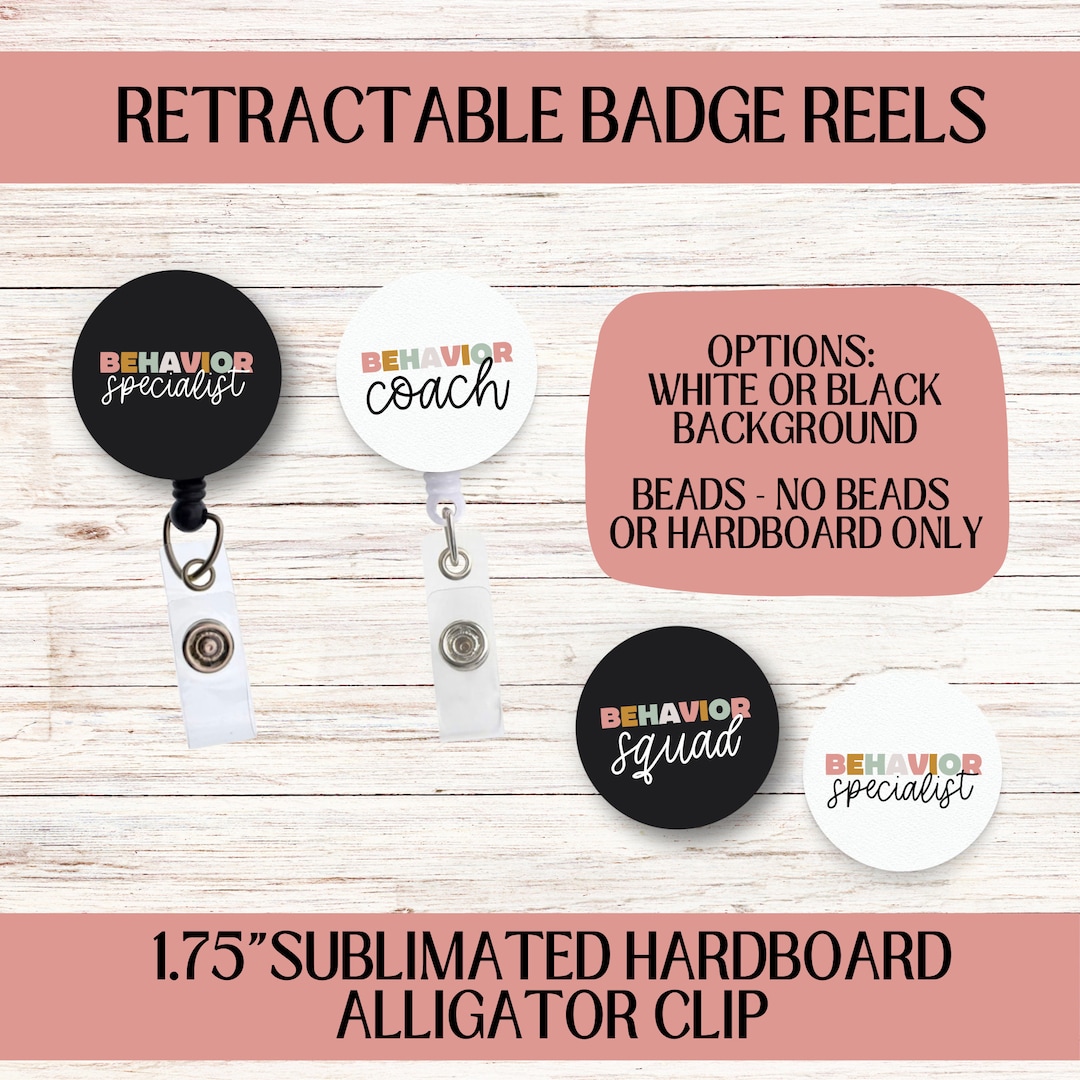 Behavior Badge Clip, Special Education Badge Reel, Behavior Specialist ...