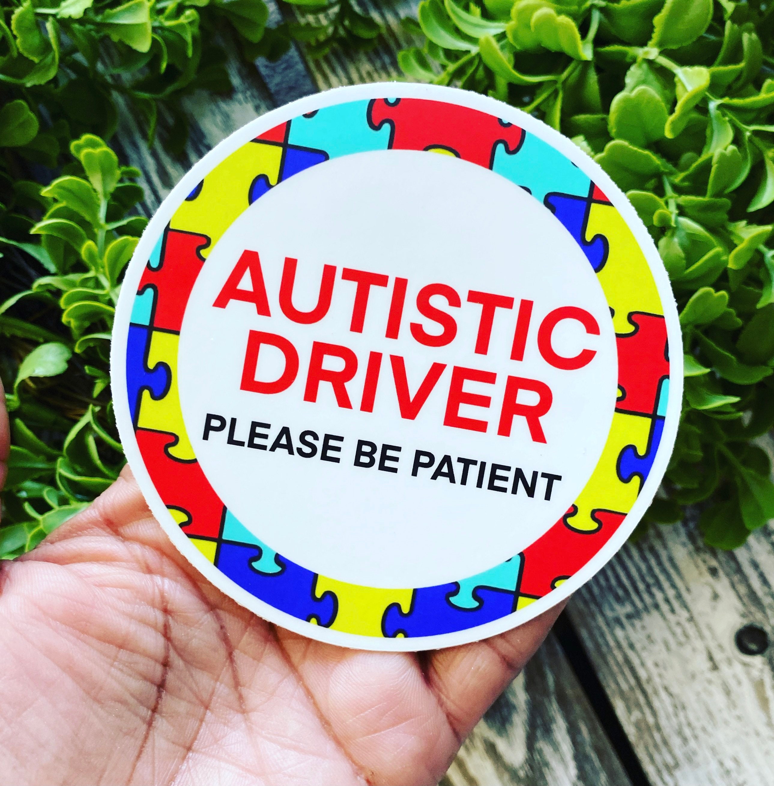 Autistic Driver Decal Autism Safety Sticker Emergency Decal - Etsy