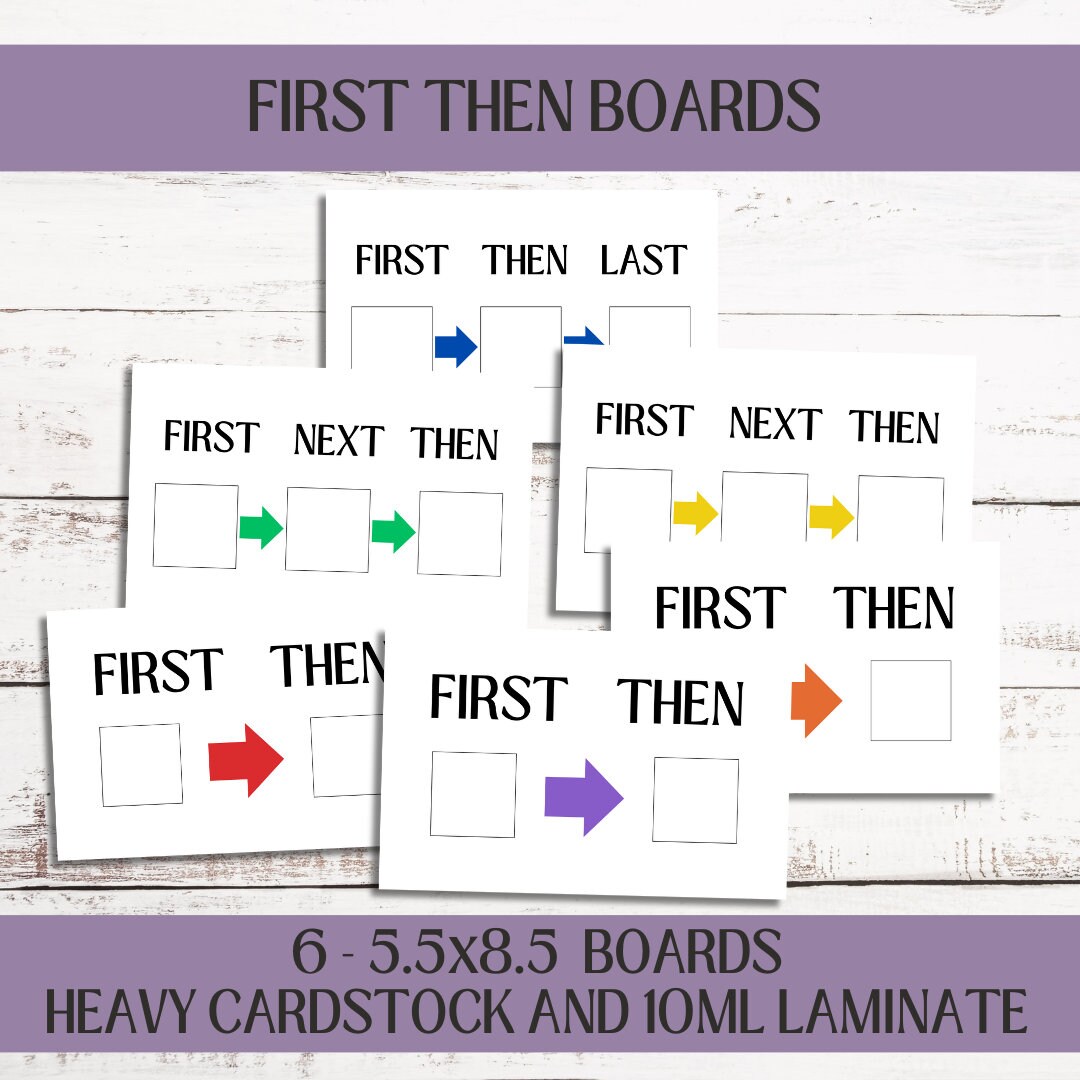 First Then Next Boards Bundle, Behavior Management Tool, Homeschool ...