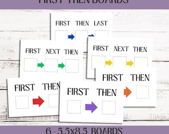 Simple First Then Board for Behavior Management - Etsy