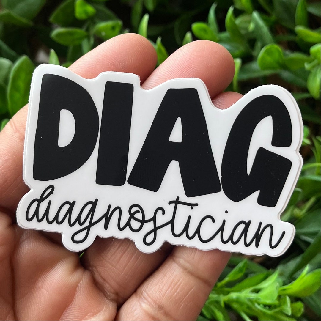 DIAG Sticker, Diagnostician Decal, Special Education Decal, Water ...