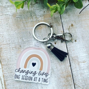 Boho Rainbow ABA Keychain , Changing Lives One Session at a Time ...