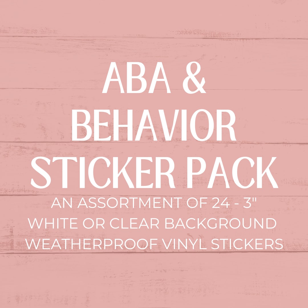 ABA Mega Sticker Pack, Funny ABA Quote, Behavior Analyst, Behavior ...