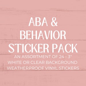 ABA Mega Sticker Pack, Funny ABA Quote, Behavior Analyst, Behavior ...