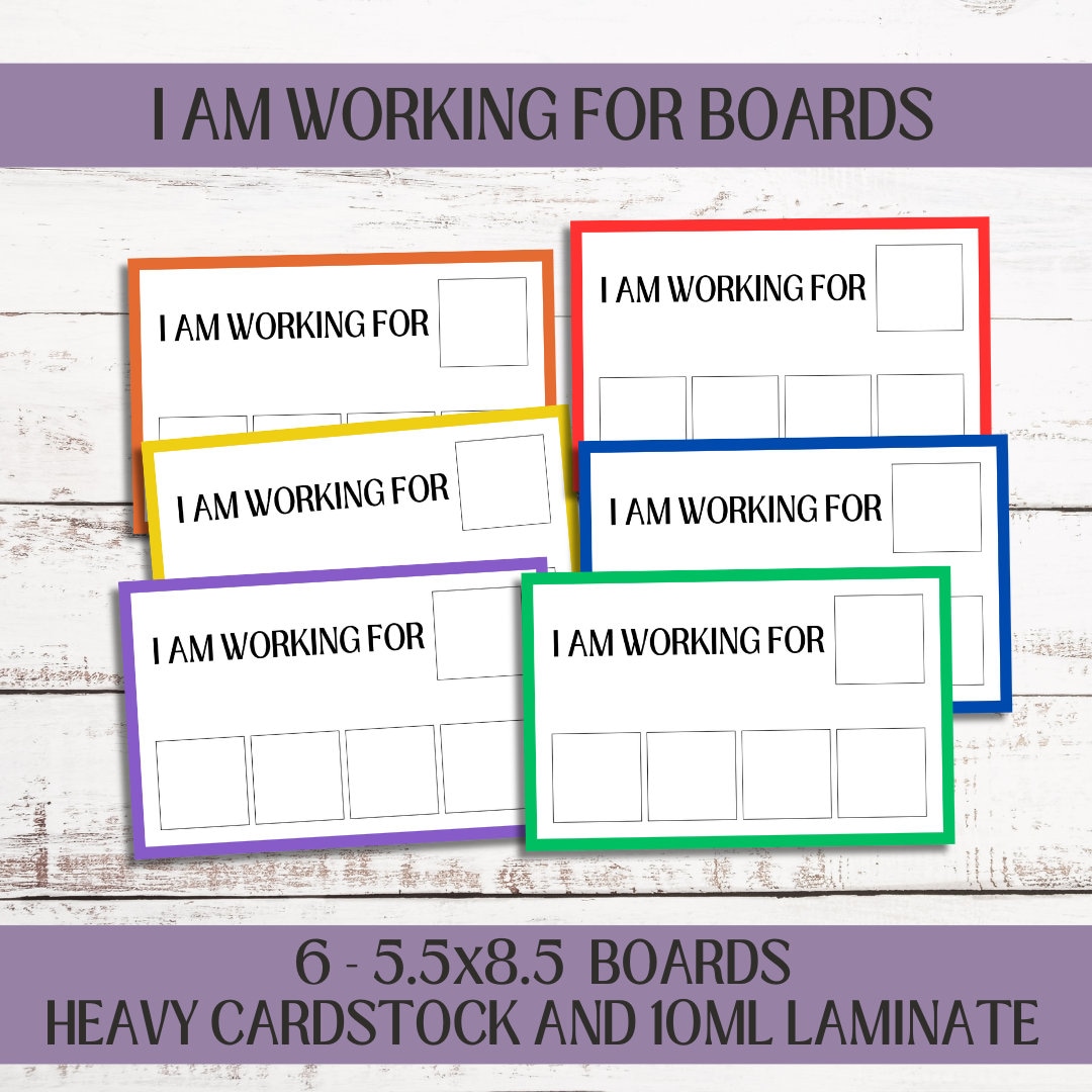 I Am Working for Boards Bundle, Behavior Management Tool, Homeschool ...