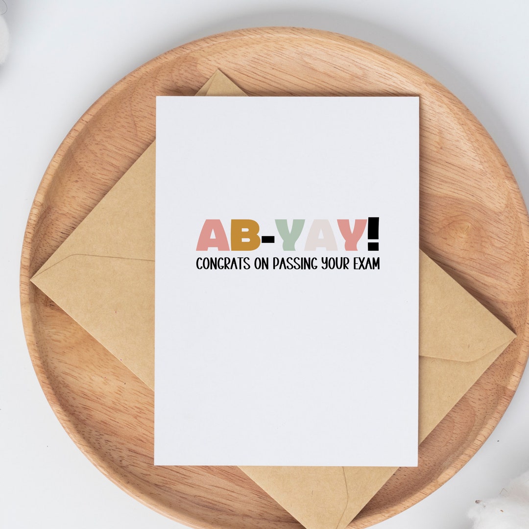 ABA Exam Congratulations Card, Behavior Technician Card, Behavior ...