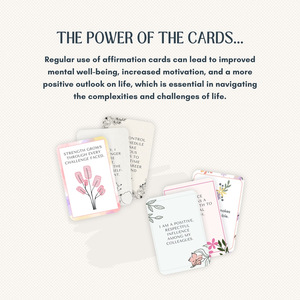 Personal Growth Affirmation Cards for Adults, Digital Affirmation Cards ...