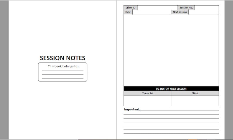 ABA Session Notes Aba Therapy Materials Bcba Session Notes - Etsy