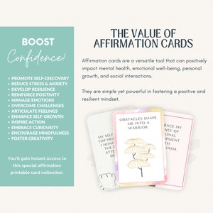 Positive Relationships Affirmation Cards for Adults, Self-help ...