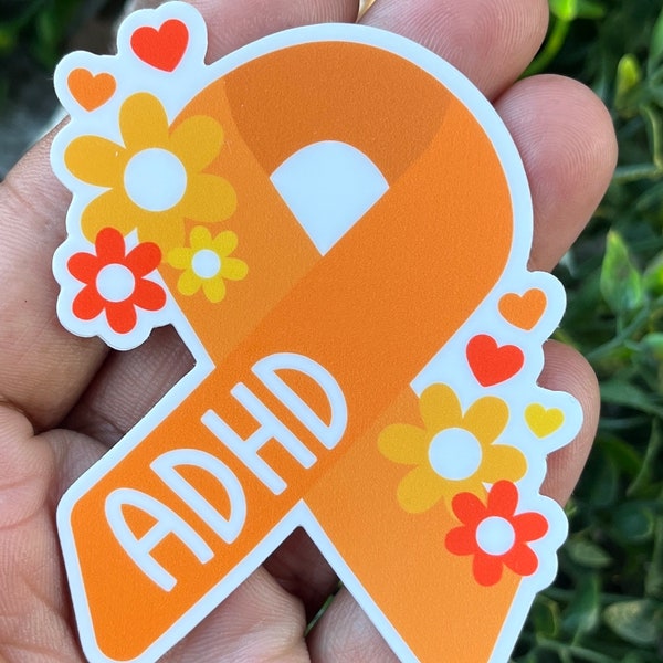 Adhd Awareness Ribbon - Etsy