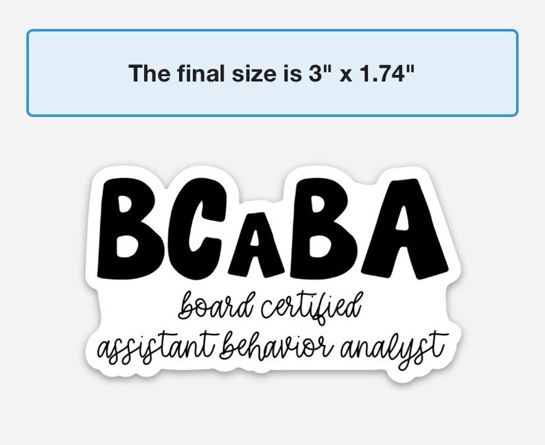 Bcba Sticker Behavior Analyst Aba Rbt Bcaba Applied Etsy