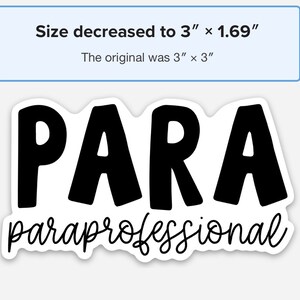 SPED Teacher Stickers, Paraprofessional Decal, Speech Language ...