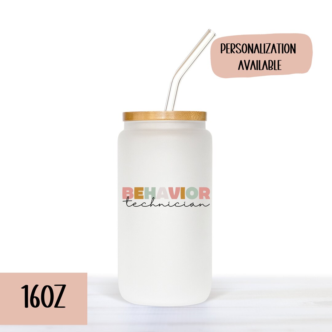 ABA Credentials Glass, Custom ABA Gifts, Behavior Analyst Tumbler ...