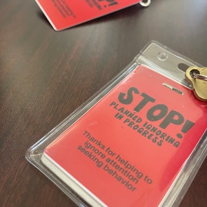 Planned Ignoring Badge Reel, ABA Badge Reel, Aba Therapist Badge ...