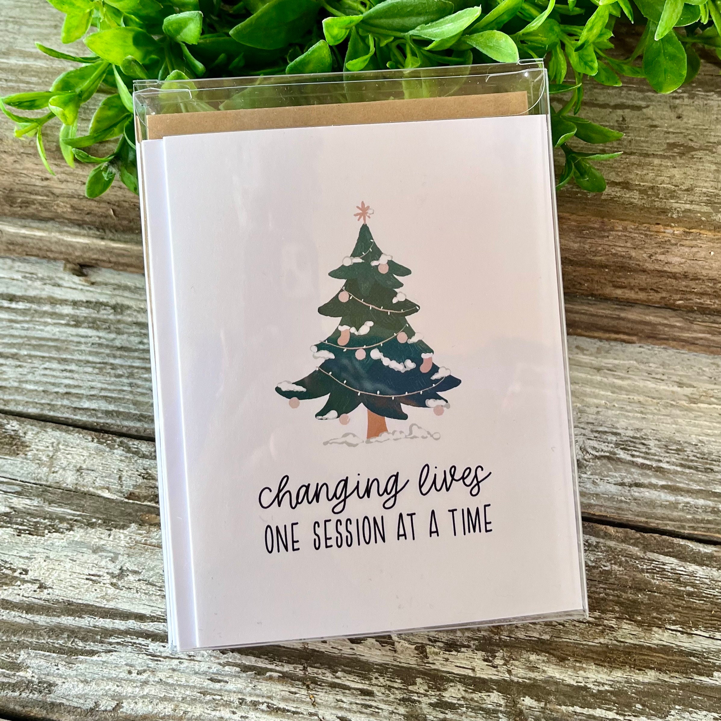 Changing Lives One Session at a Time Card, ABA Christmas Gift, Greeting ...