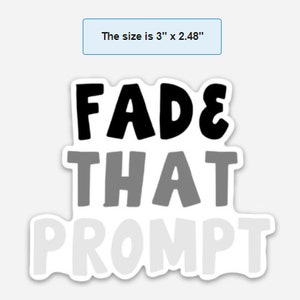 Fade That Prompt Sticker, Behavior Analyst Sticker, Behavior Technician ...