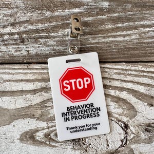 Behavior Intervention Communication Badge Set, Special Education Visual ...