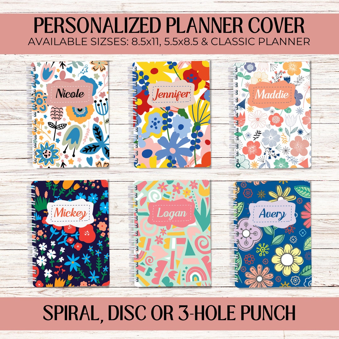 Custom Planner Cover, Personalized Classic Planner, Laminated Planner ...