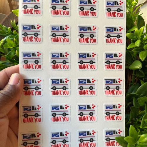 USPS United States Postal Service Mail Truck Sticker Sheet - Etsy