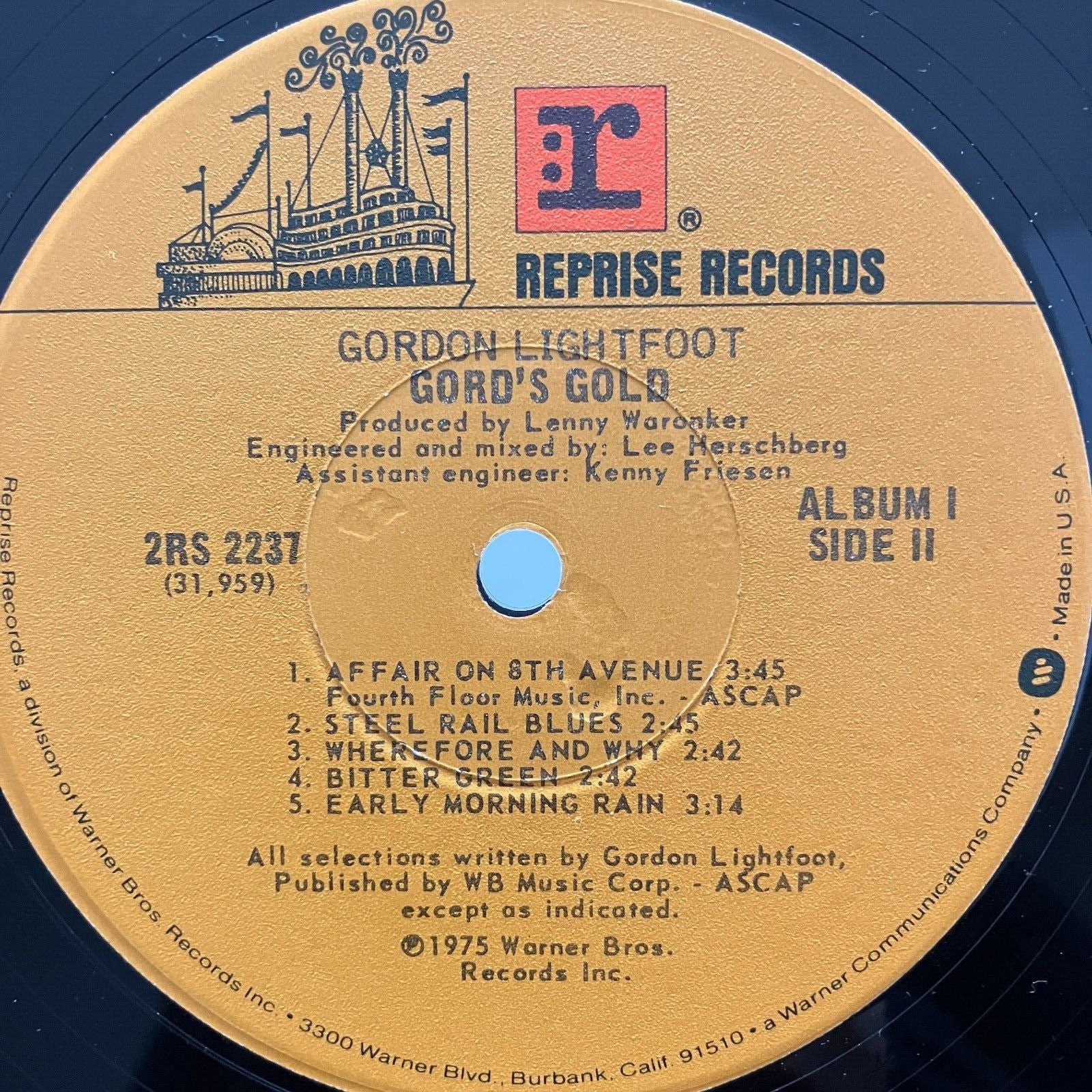 Gordon Lightfoot Gord's Gold Double Vintage Vinyl LP Record - Etsy