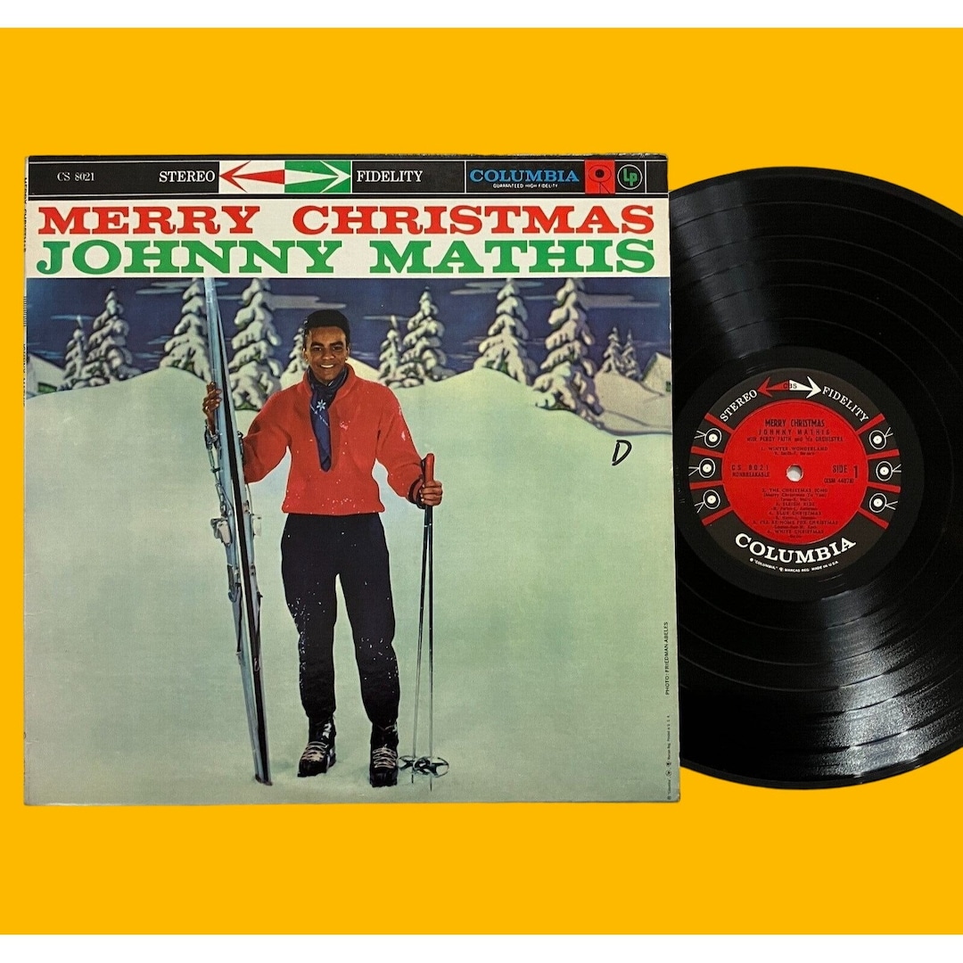Johnny Mathis Merry Christmas Vintage Vinyl LP Record - Etsy