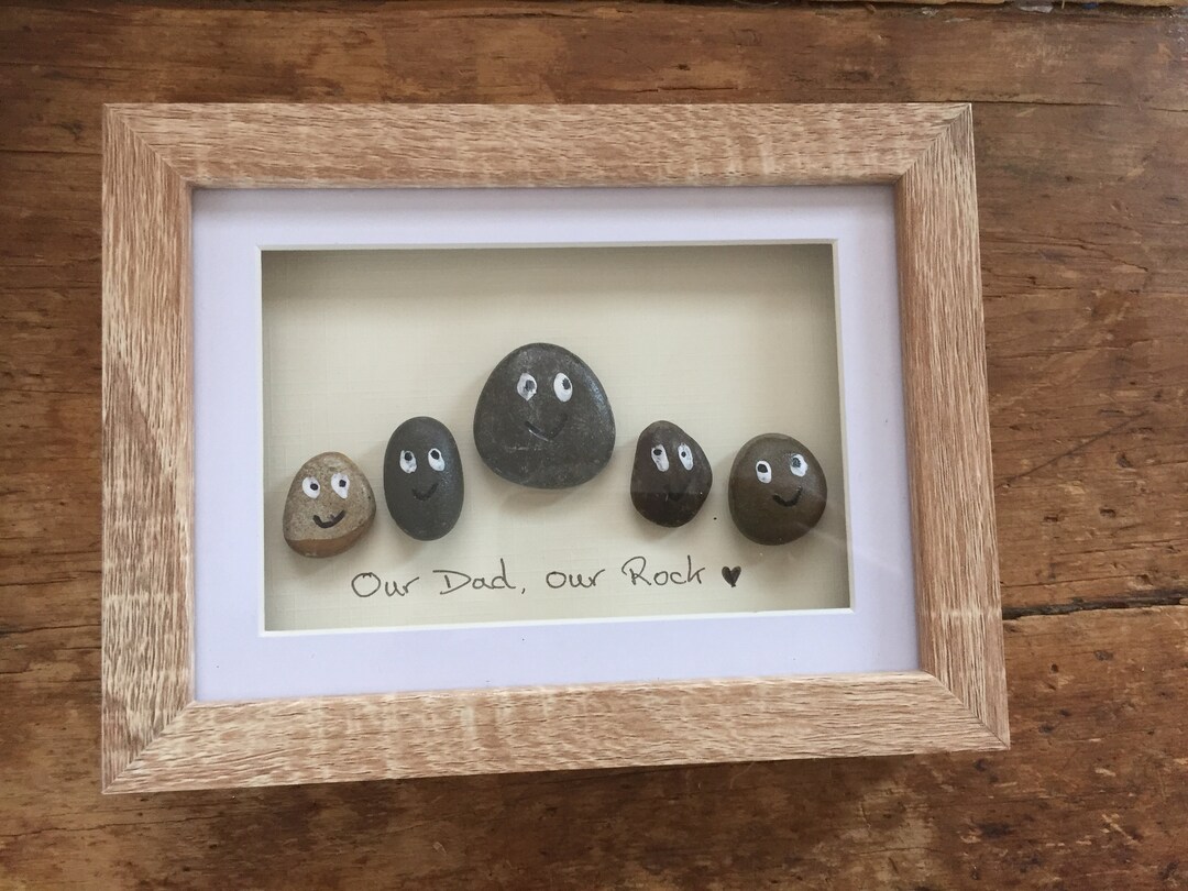 Family Rocks. Various Pebble People. Dad You Rock. Pebble - Etsy