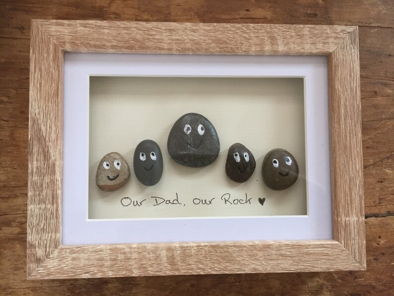 Family Rocks. Various Pebble People. Dad You Rock. Pebble - Etsy