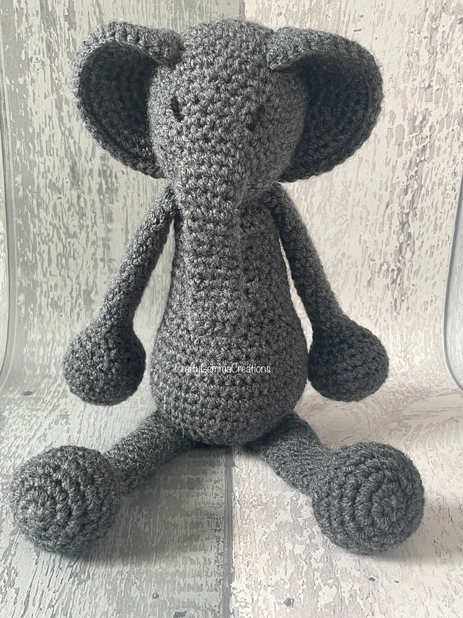 Ella Elephant Elephant Plushie Crochet Elephant | Etsy