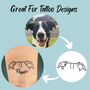 Custom Drawn Pet Ear Portrait Digital File Only Dog Cat - Etsy