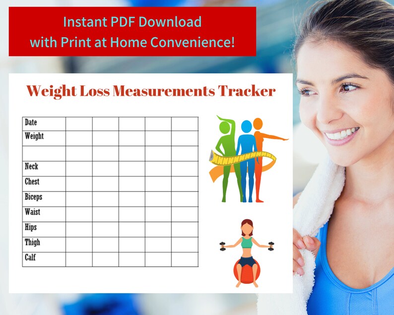 Weight Loss Tracker | Measurements - Etsy