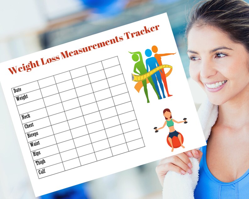 Weight Loss Tracker | Measurements - Etsy