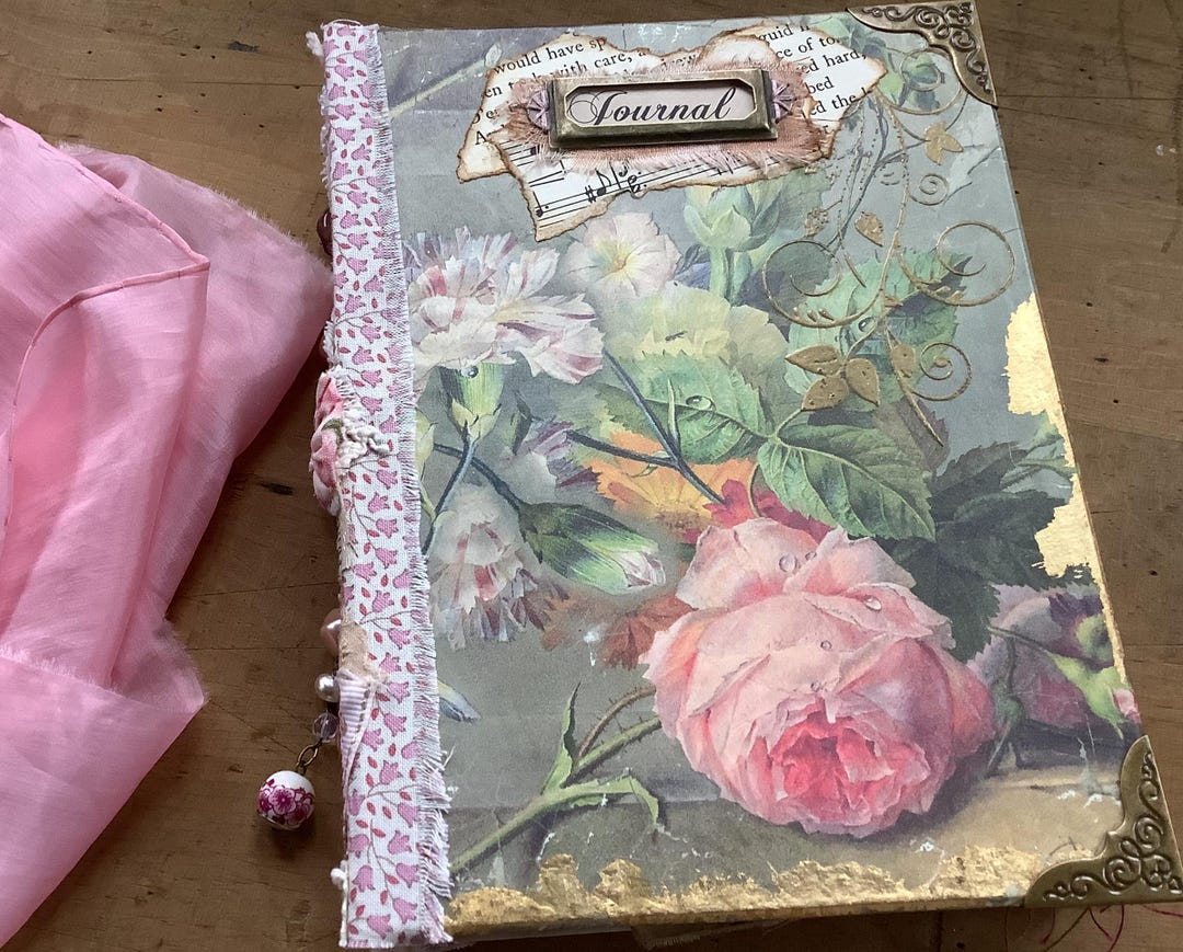 Pink Junk Journal No. 1, Junk Journal, Keepsake Journal, Art Journal - Etsy