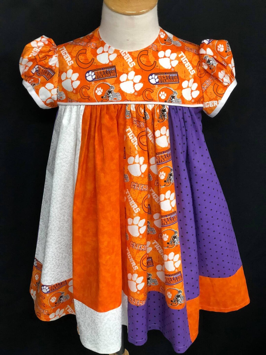 Clemson University Toddler/girls Dress - Size 12M - Girls 8 - Etsy