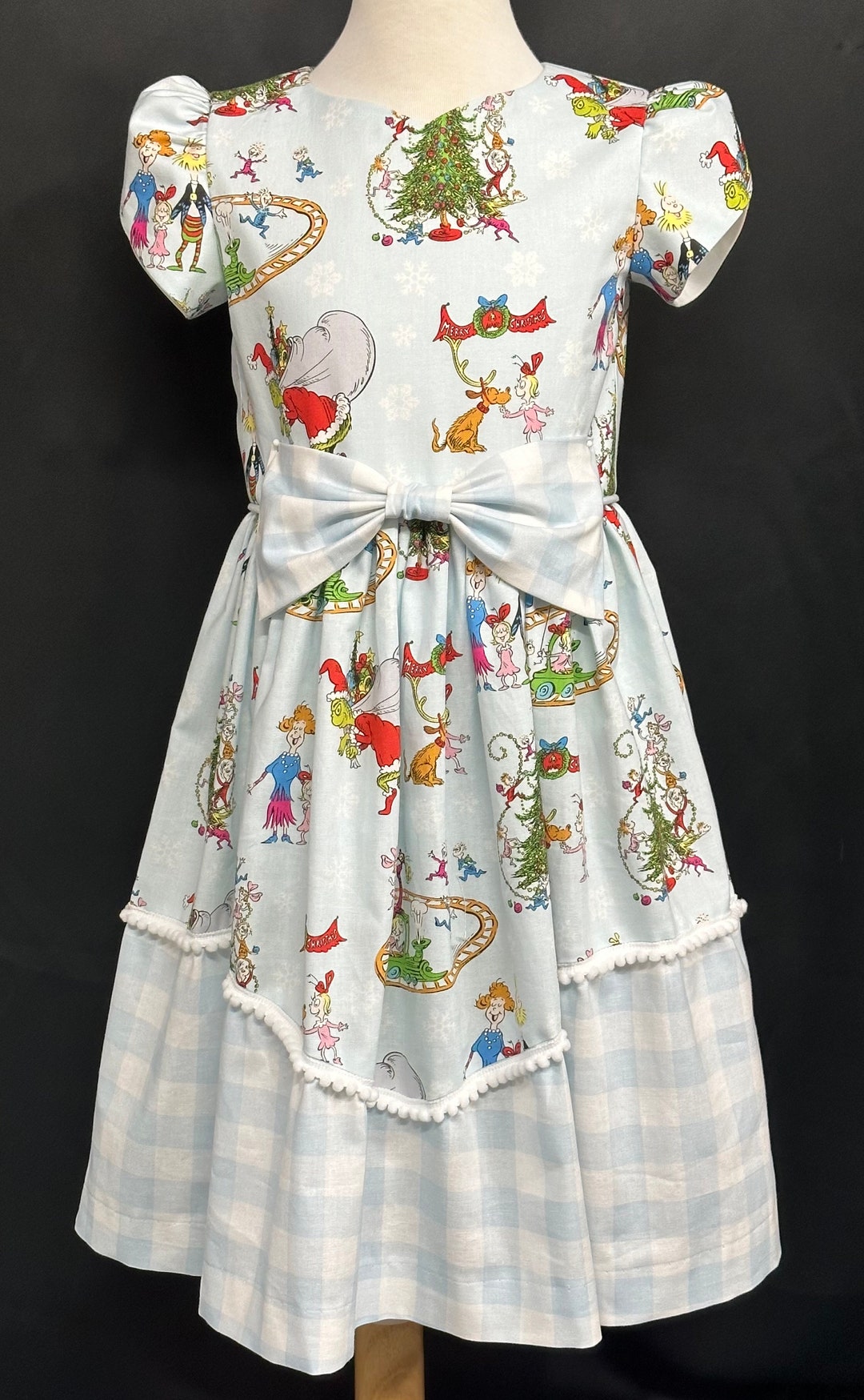 Grinch Girls Dress Size 18M - Girls 8 - Etsy