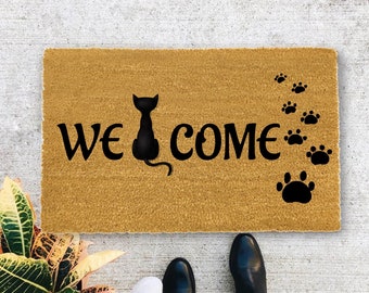 Funny Cat Doormat | Etsy