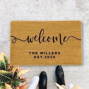 Welcome Mat - Door Mat - Personalized Doormat - Custom Doormat - Gift ...