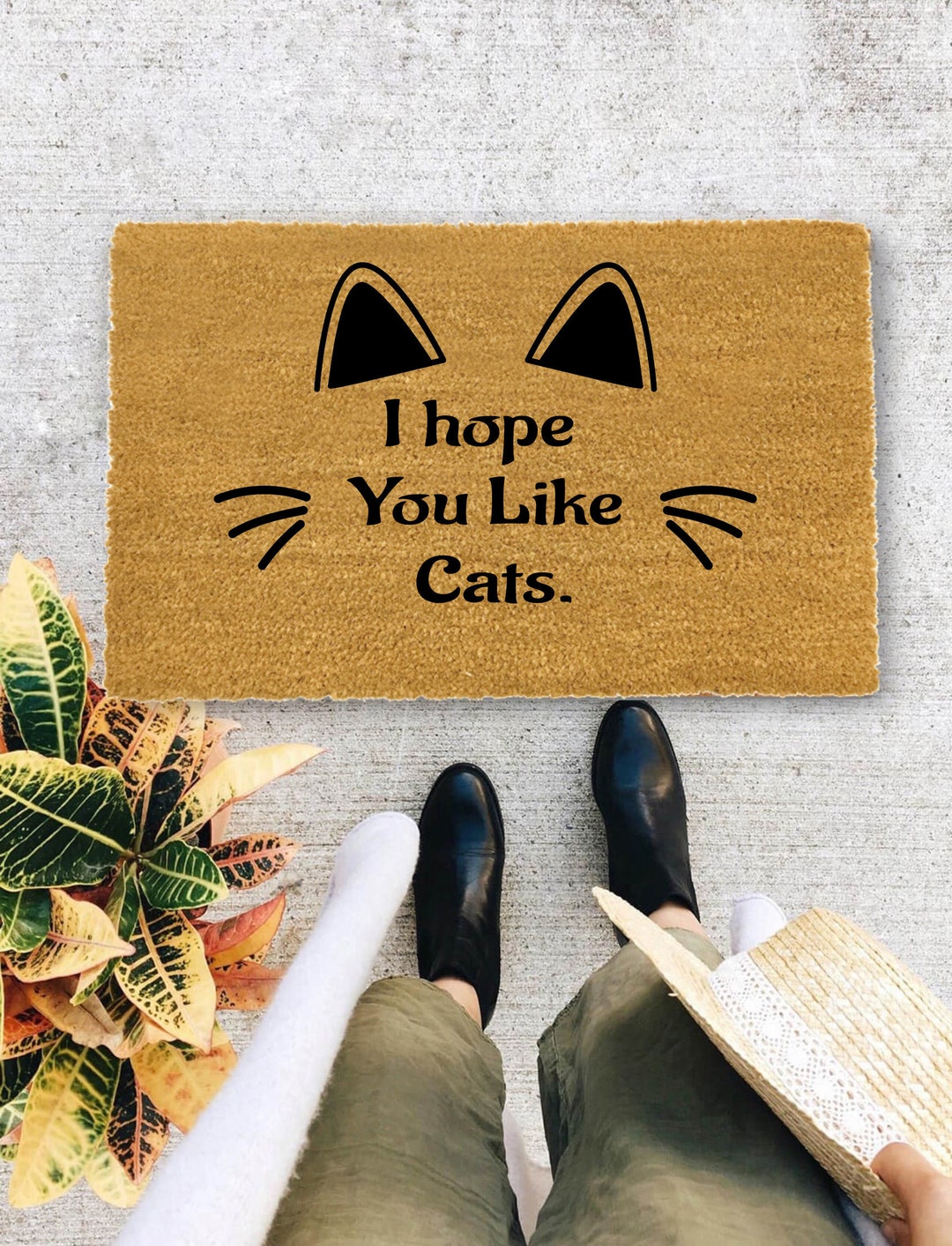 Cat Lover Door Mat, Doormat, Funny Doormat, Housewarming Gift, Wedding ...