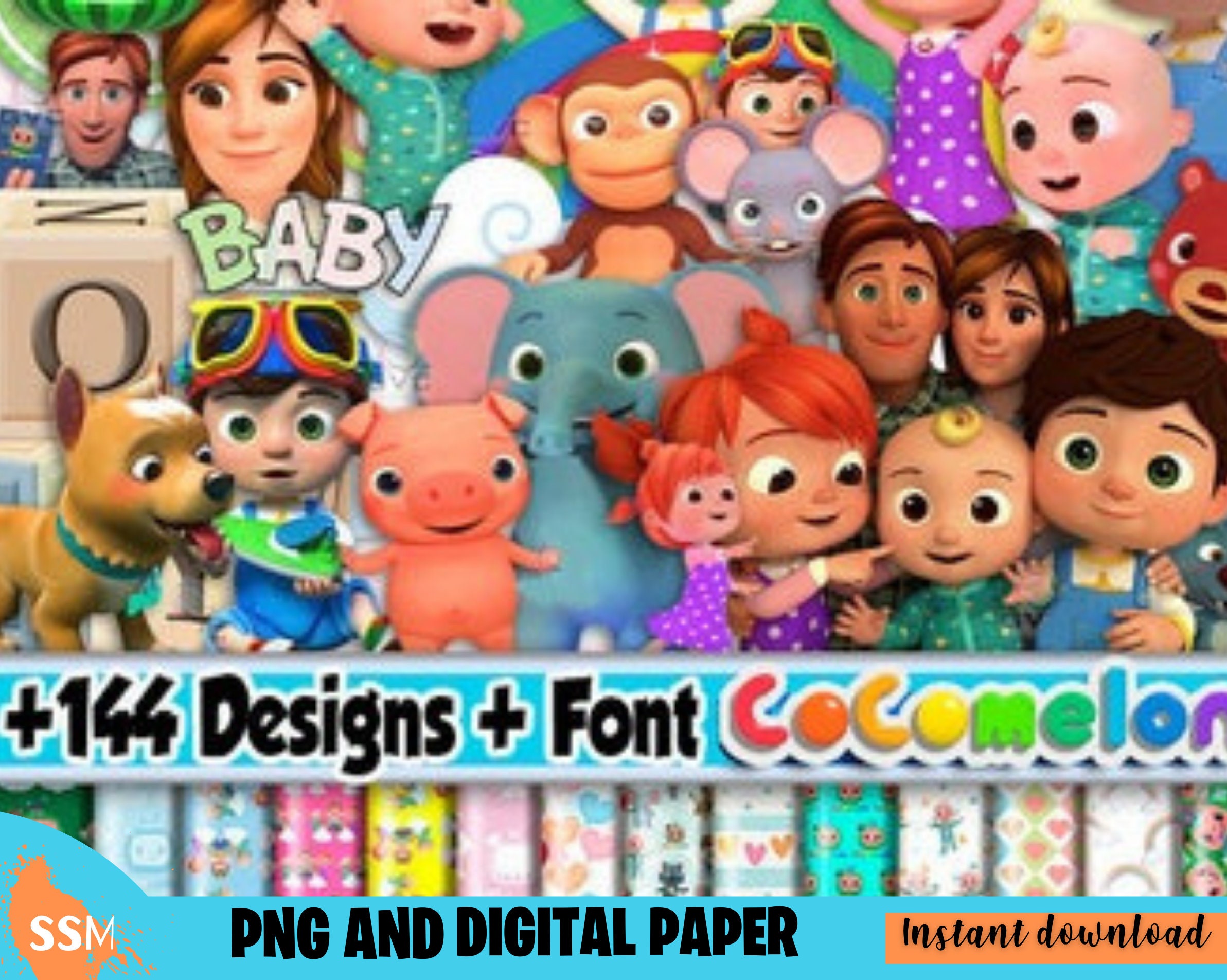 Cocomelon Clipart Cocomelon Paper Cocomelon PNG Cocomelon - Etsy Australia