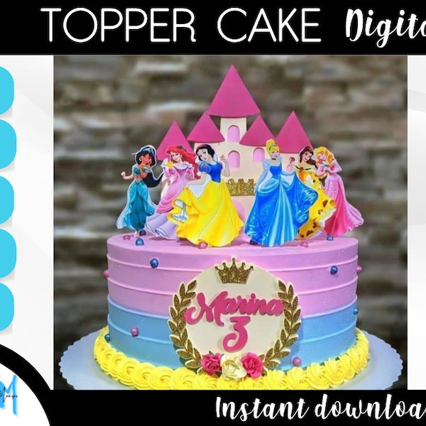 Princess Cake Topper - Etsy