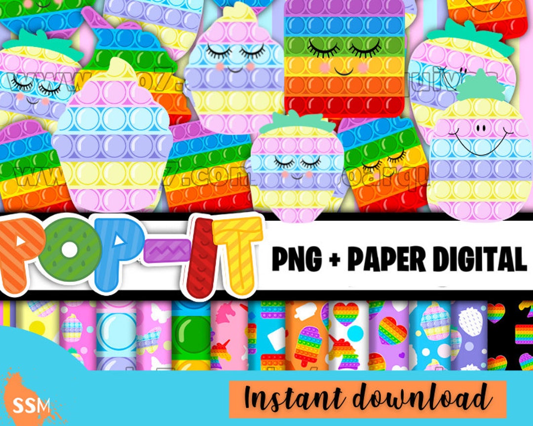 Pop It Clipart, Pop It Candy PNG Pop It Clipart Pop It Seamless Pattern ...