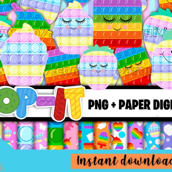 Pop It Clipart - Etsy