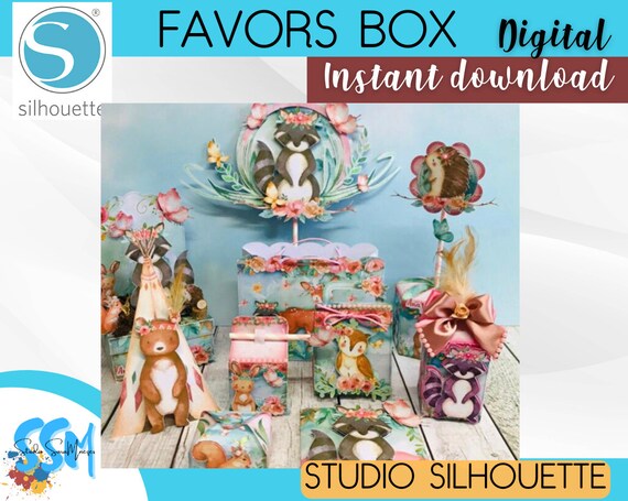 Watercolor Forest Enchanted Forest Birthday Favors Boxes - Etsy