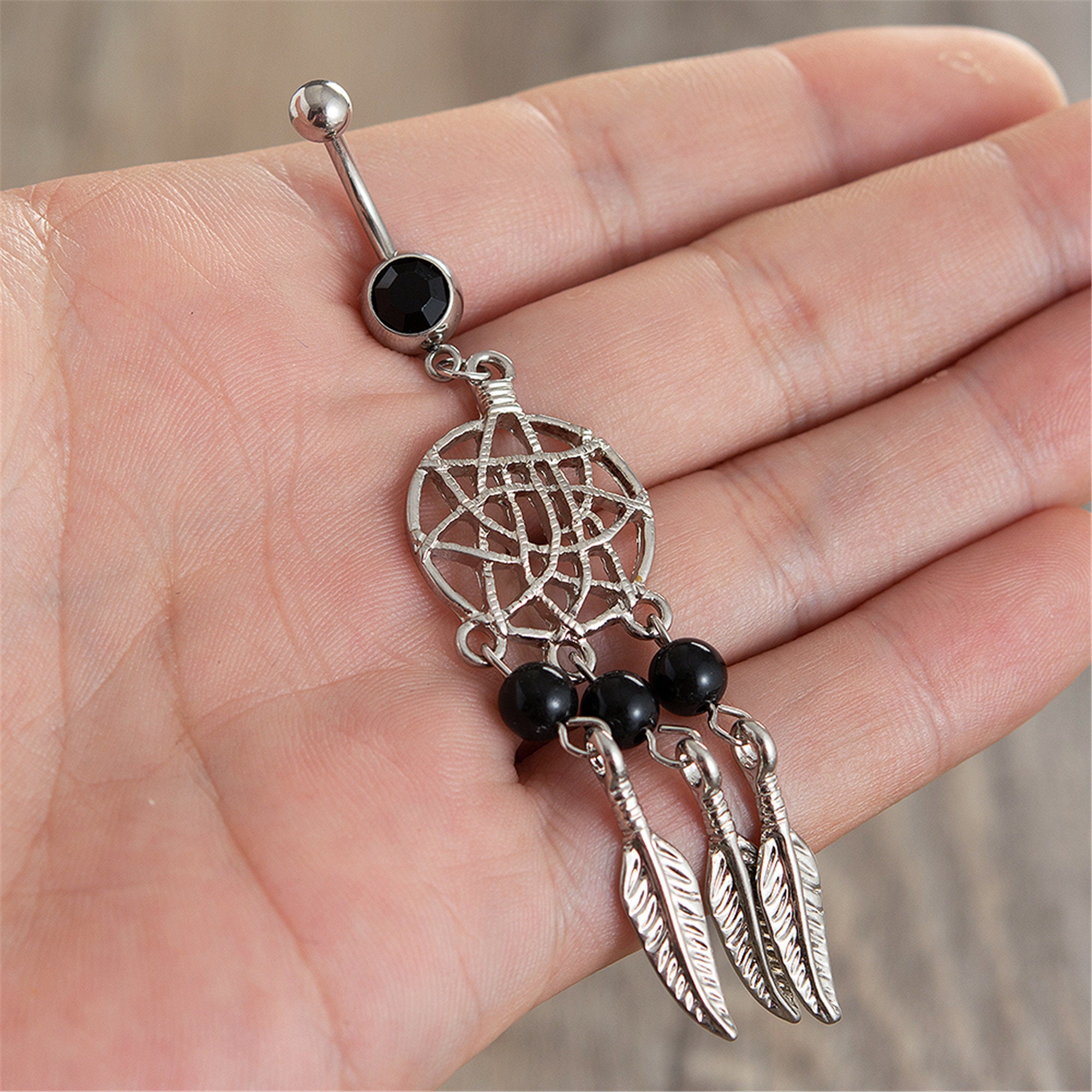 Dream Catcher Belly Button Piercing