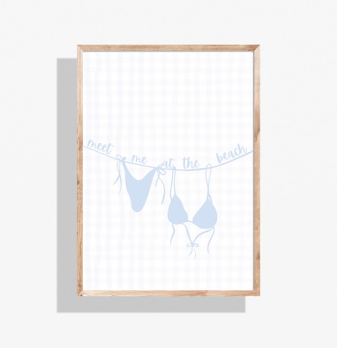 Coastal Blue and White Dorm Poster Digital Prints - Etsy