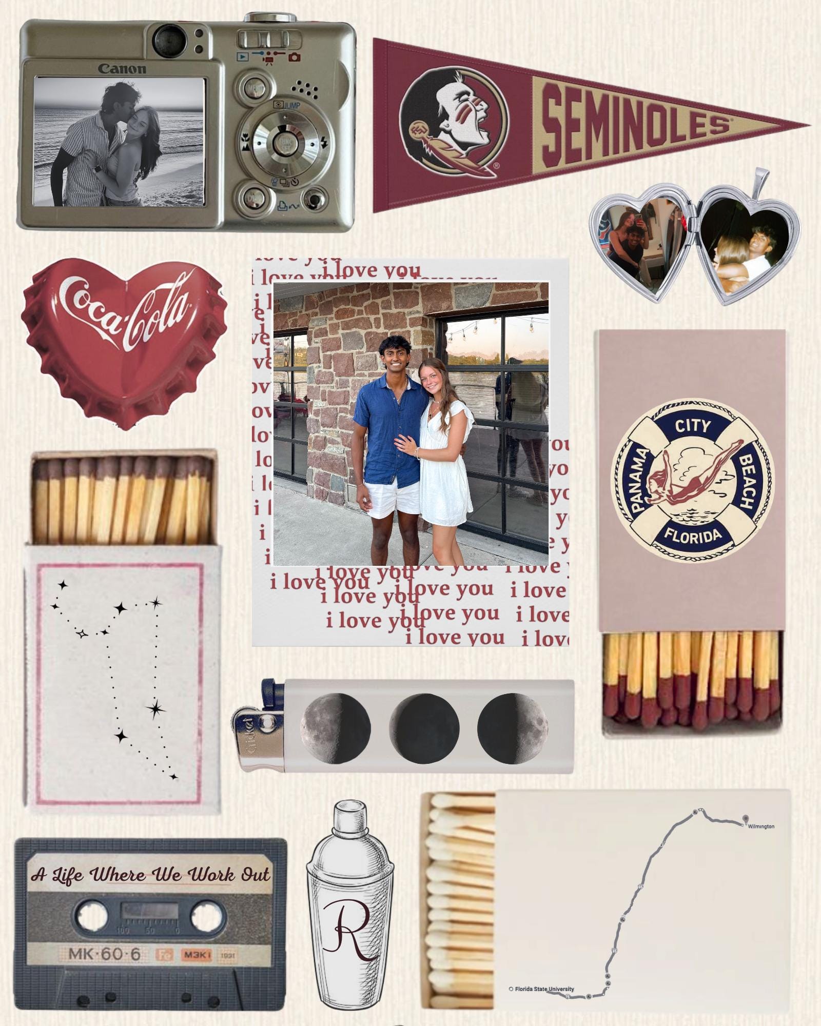 Customizable Matchbox Art Poster Template for Couples - Etsy