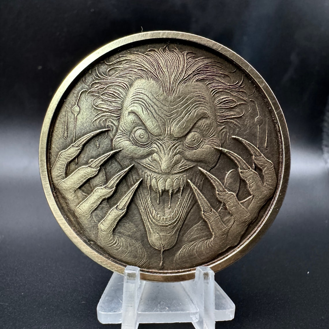 Scary Clown Theme Custom Made Coin ,one off Piece You Cannot Buy ...